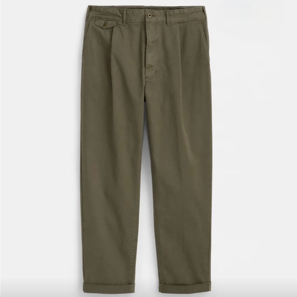 Alex Mill | Pants | Nwt Alex Mill Standard Pleated Chino 36w Military ...